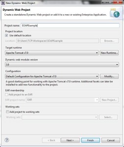 Create Java SOAP Web Service Using Eclipse
