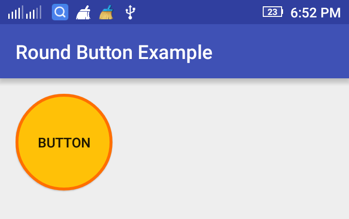 Android Round Button Example