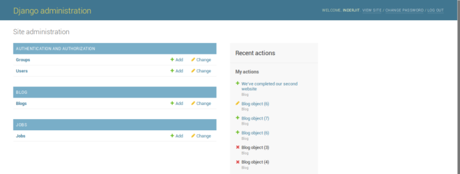 Django Admin Interface